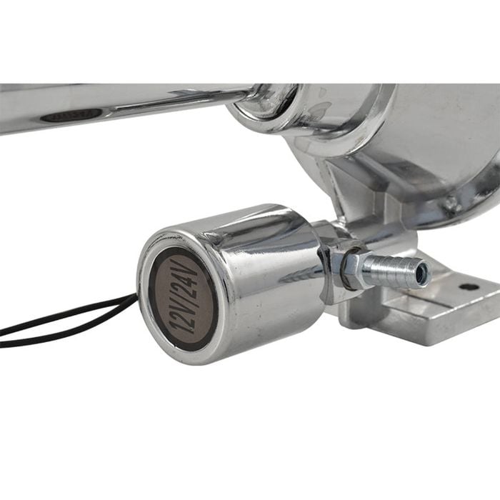 Chrome Single Round Trumpet Air Horn 630mm Long 12V/24V, Loud Truck ...