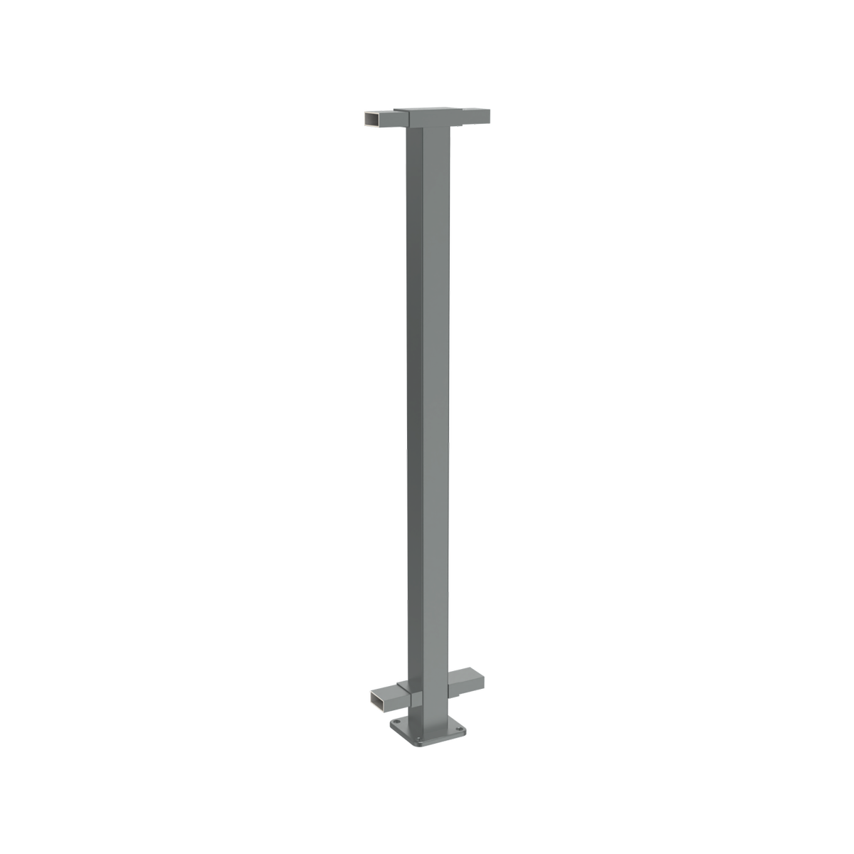 ProtectorAl 1010mm H Monument Aluminium Flanged Middle Balustrade Post ...