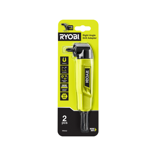 Ryobi 2-Piece Right Angle Drill Adaptor - Bunnings Australia
