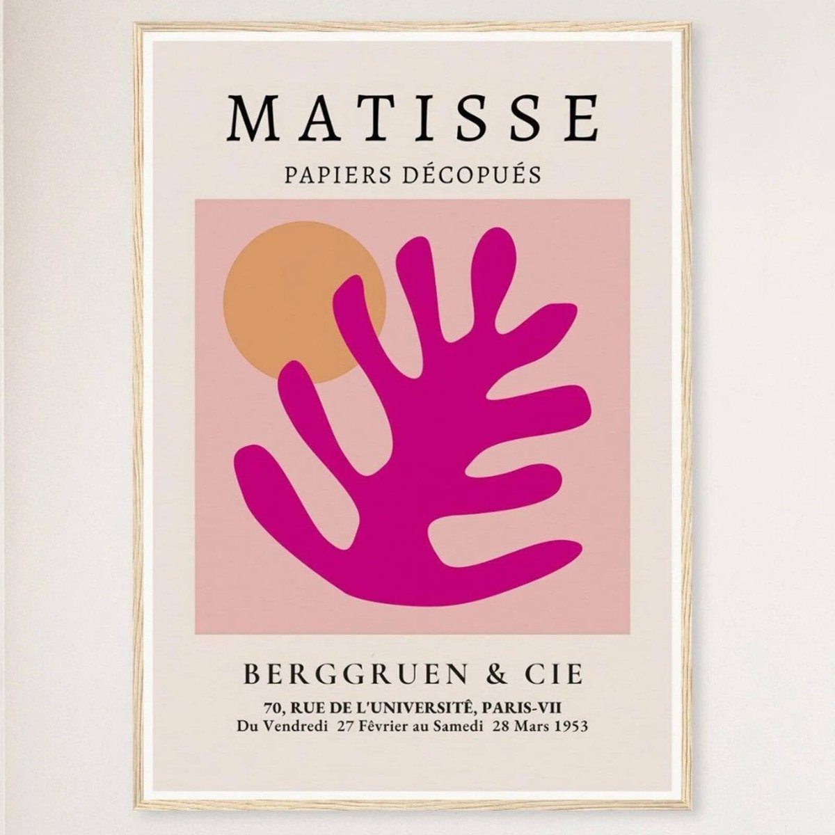 Galrie Henri Matisse Pink Foliage Exhibition Print from Galerie ...