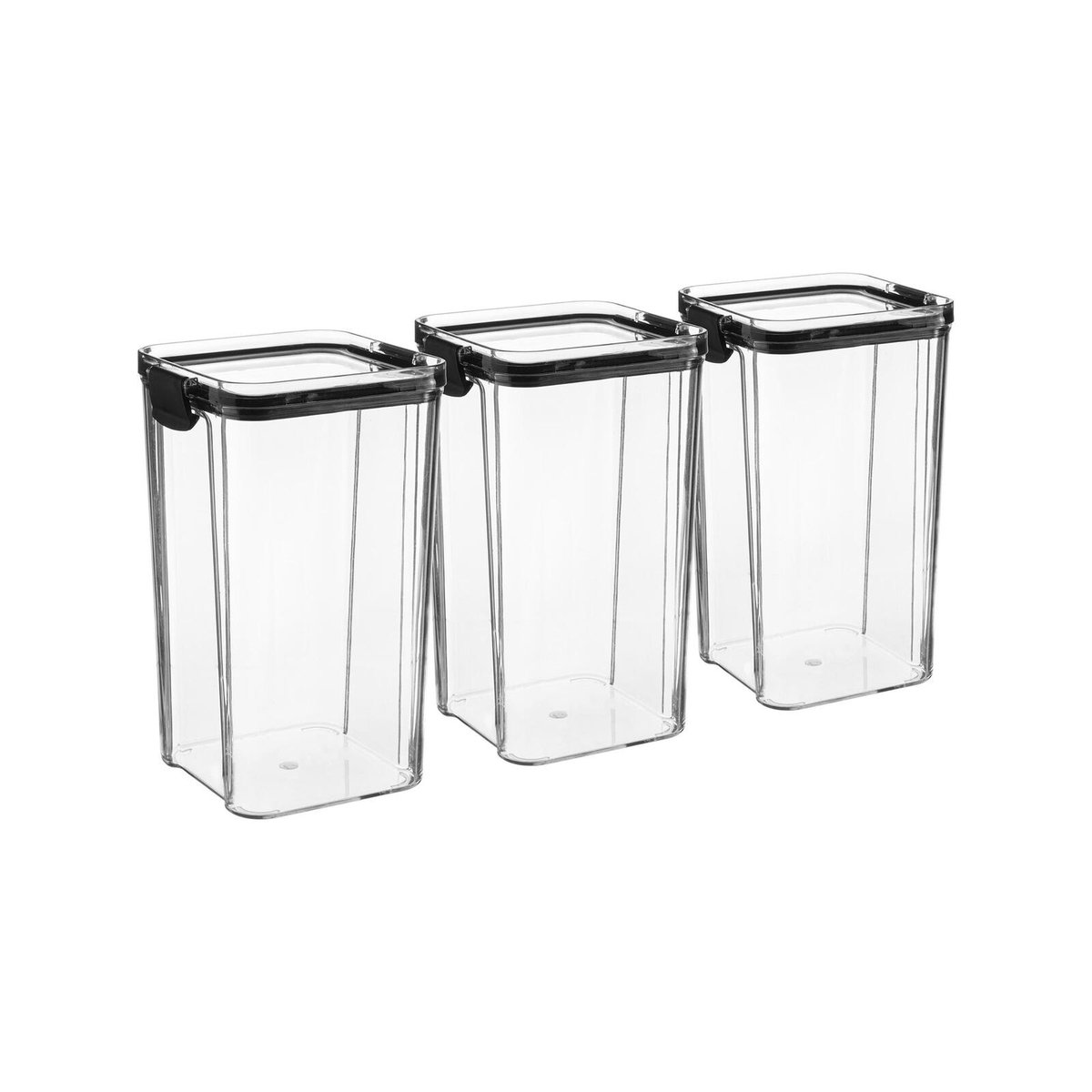 Argon Food Containers - 1.3 Litre - Black - Pack Of 3 - Bunnings Australia