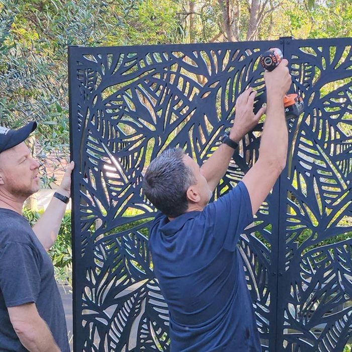 Jack Matrix 1800 x 900mm Charcoal Bird of Paradise Screen Panel ...