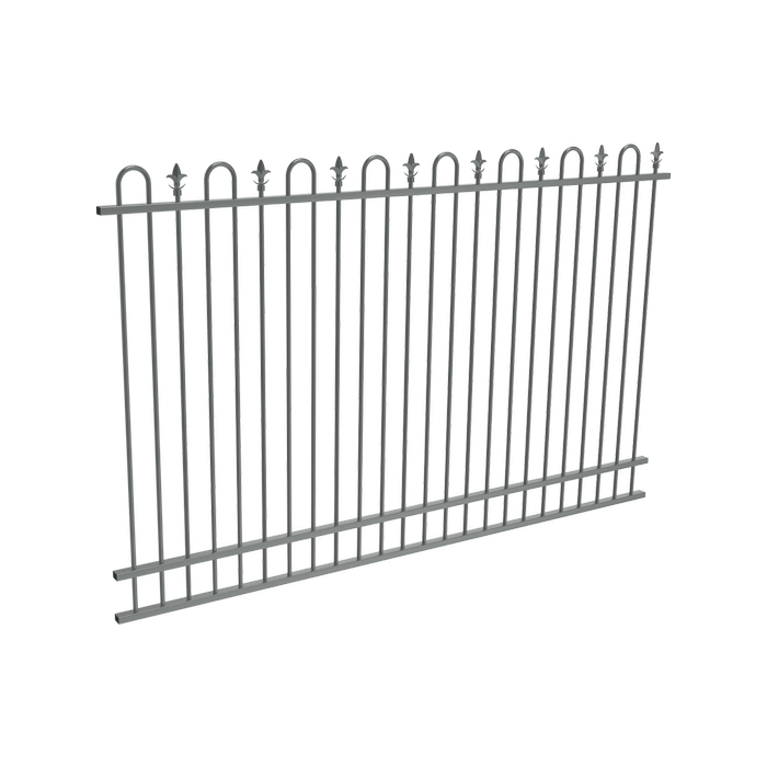 ProtectorAl 2400 x 1800mm Monument Aluminium Loop And Spear Pool Fence ...