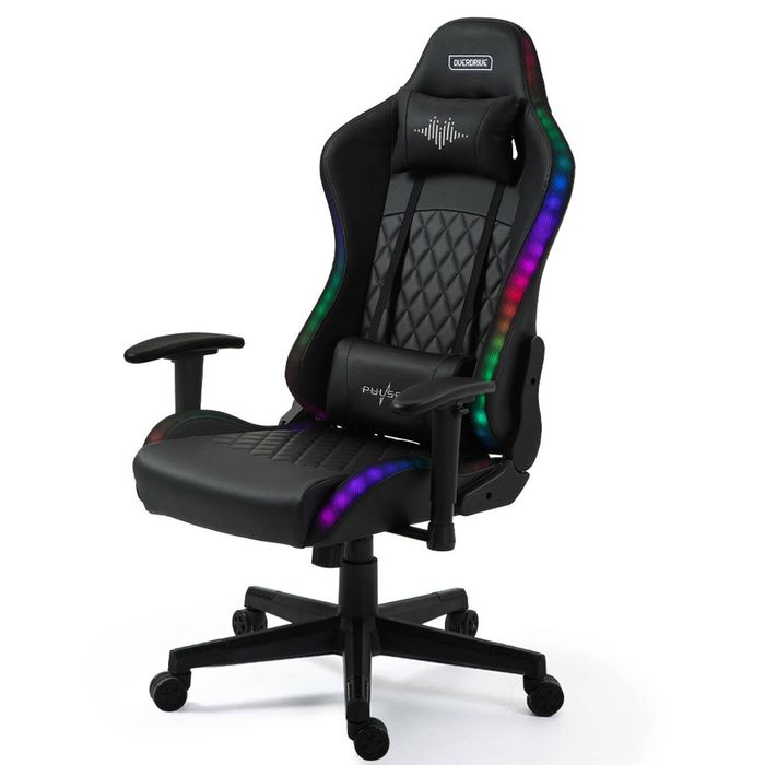 Overdrive Gaming Chair, with Bluetooth Speakers, RGB LED Lights ...