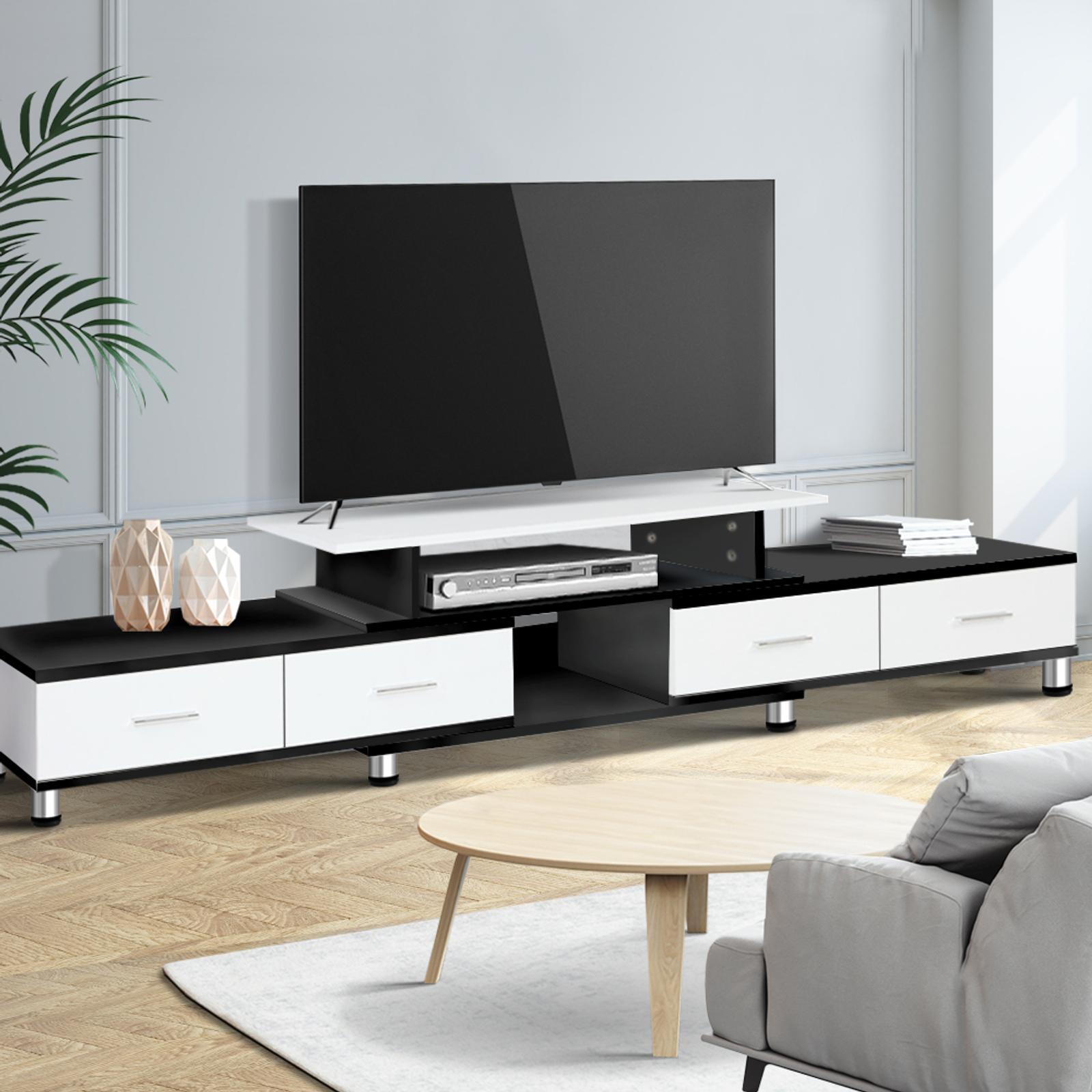 Artiss TV Unit Entertainment Cabinet White 160 220 cm Bunnings Australia