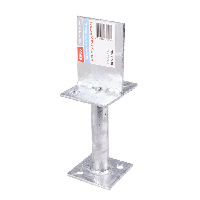 Pryda 130mm M10 Centre Fix Post Anchor - Bunnings Australia