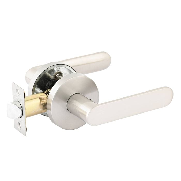 Ikonic Brushed Nickel Sira Privacy Lever Set - Bunnings Australia