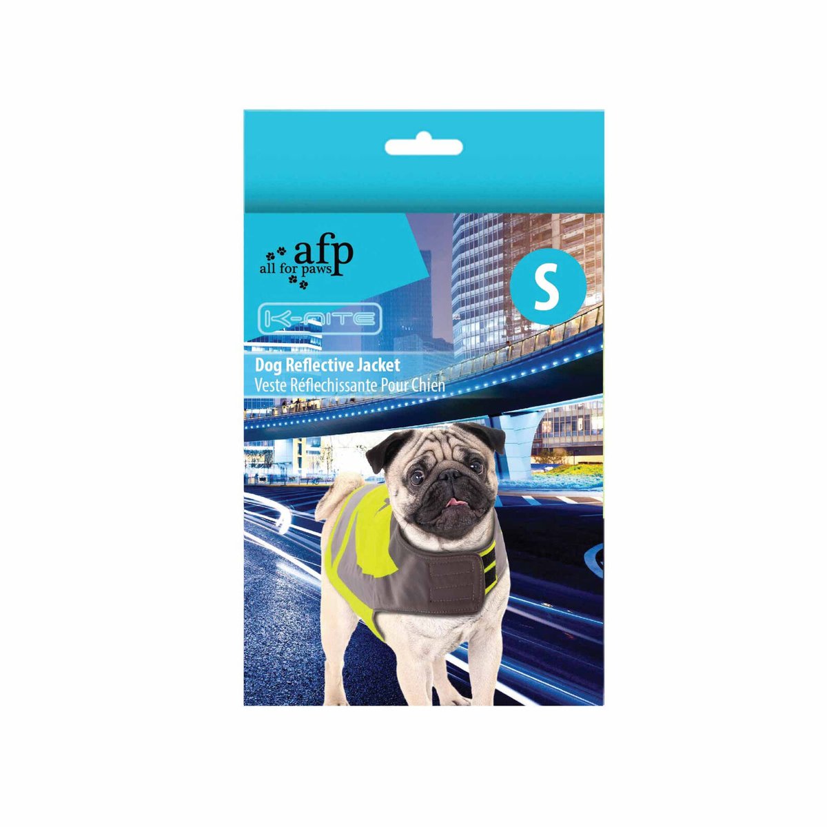 Dog Reflective Jacket Hi Vis Vest with Light Up Pendant for Small Breed ...