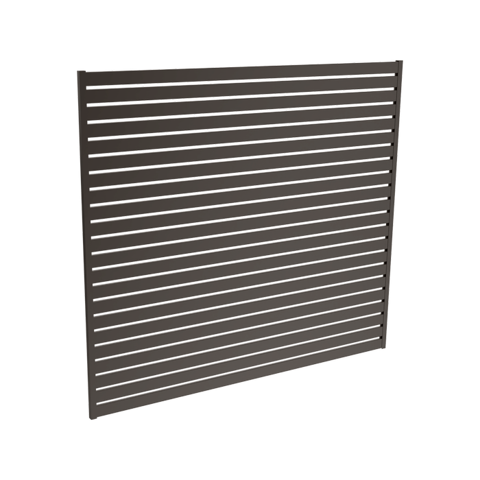 ProtectorAl 2000 x 1766mm Black Aluminium Slat Screen Kit - Bunnings ...