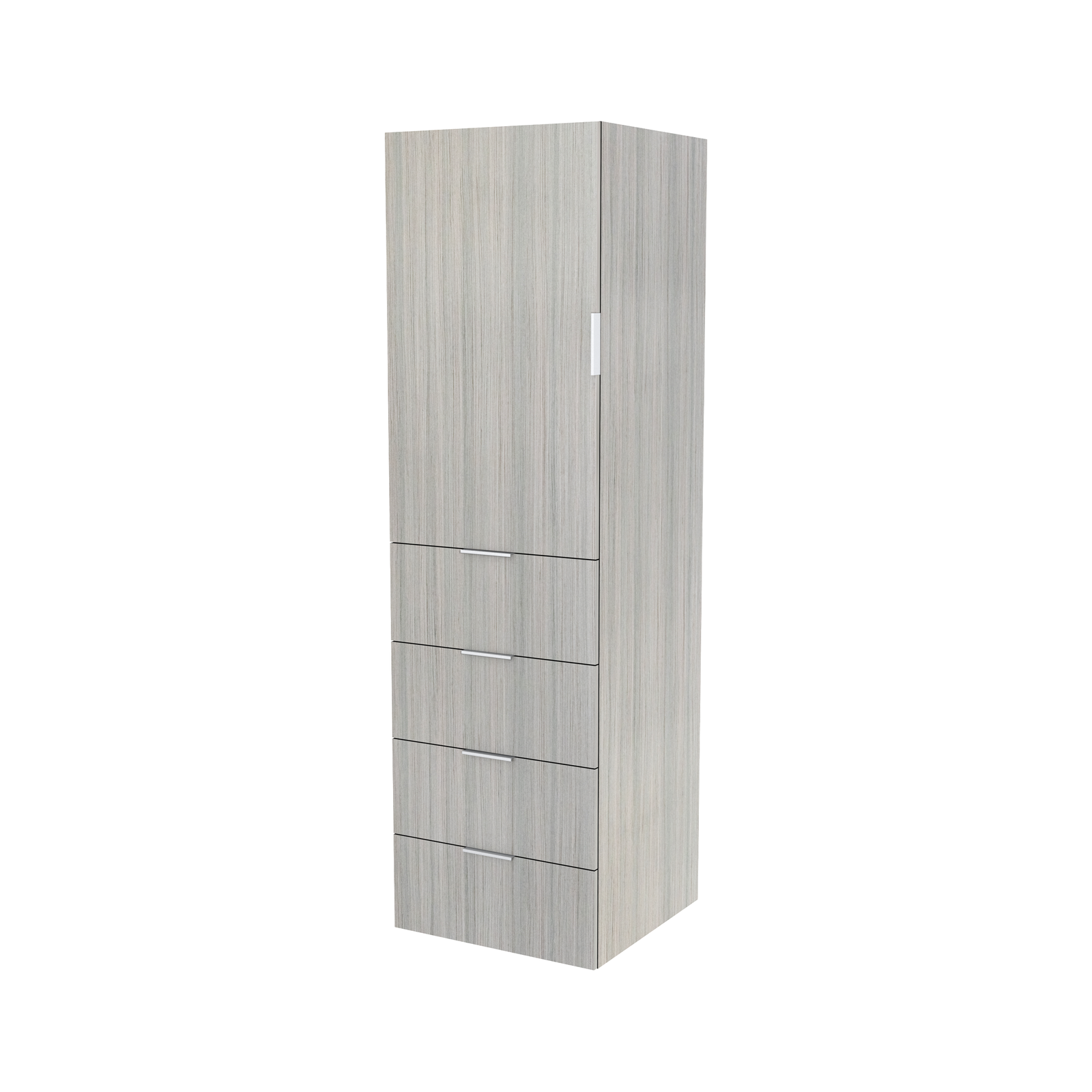 2048 x 600 x 580mm Mist 3 Shelf 4 Drawers Left Hinged Door Storage ...