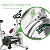 White Colour Exercise Spin Bike Home Gym Workout Equipment Cycling ...