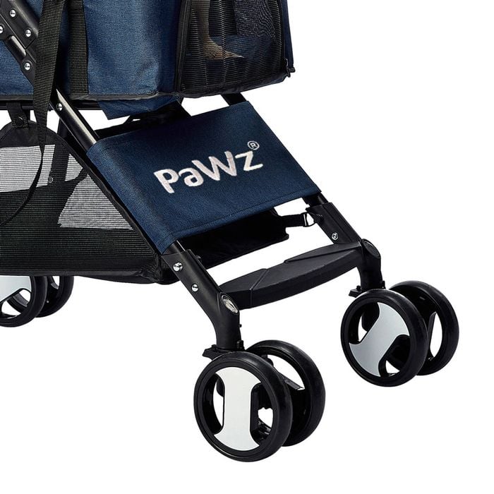 Pawz 78x45x98cm 3 in 1 Pet Stroller in Blue Colour - Bunnings Australia