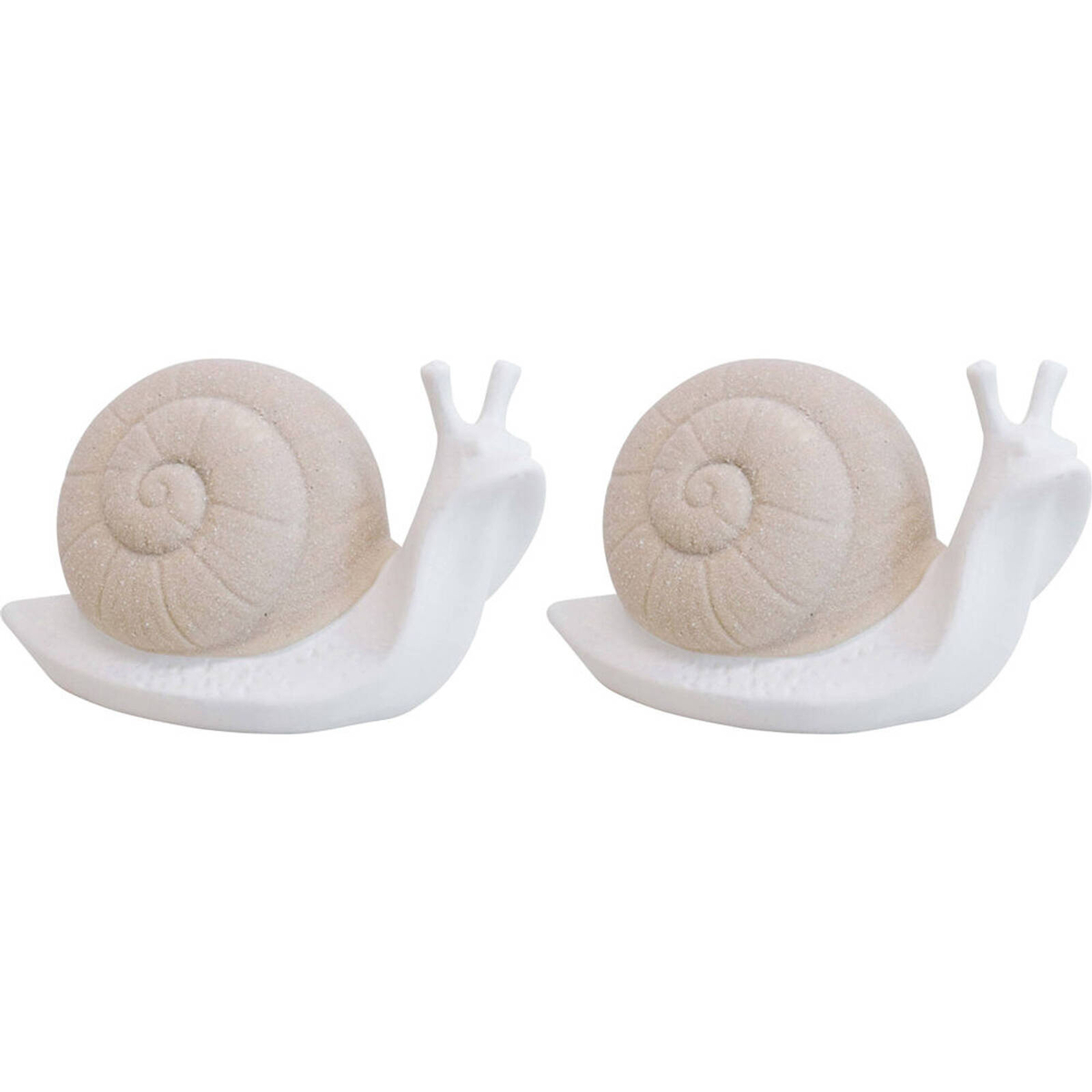 2PK LVD Sheldon Snail Ceramic Figurine Home/Lounge Decor Large ...