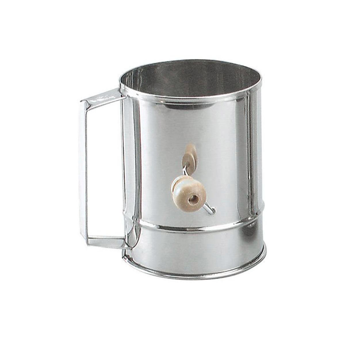 Chef Inox Stainless Steel Crank handle Flour Sifter 5 Cup - Bunnings ...