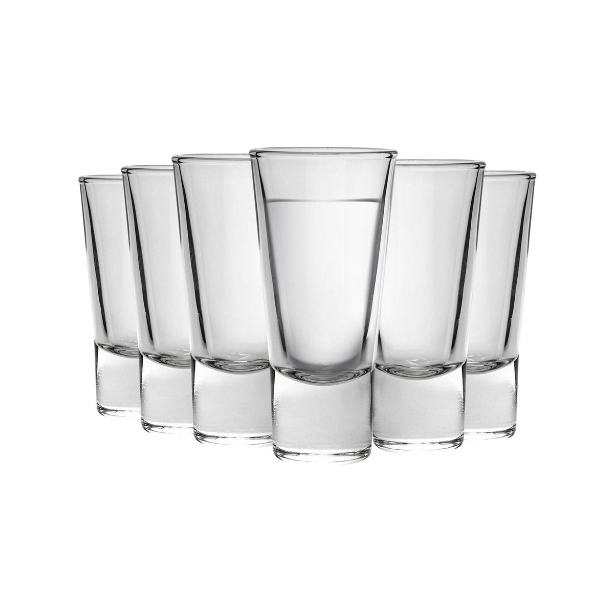 Bormioli Rocco Ypsilon Glass Shot Glasses Set - 70ml - Pack of 6 ...