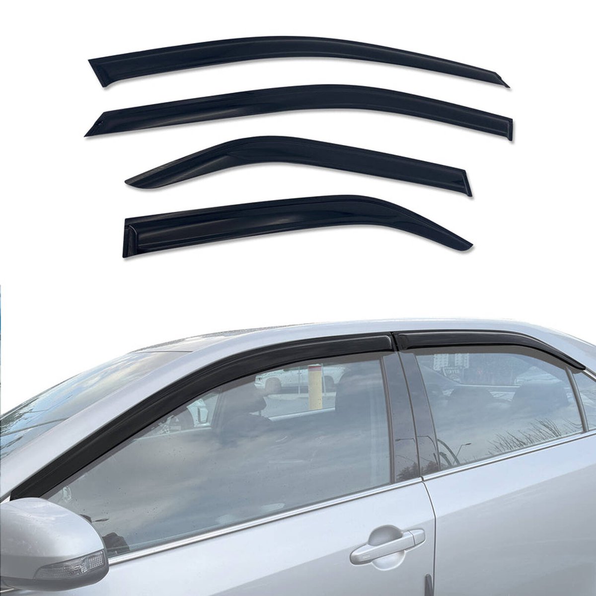 AUSGO Luxury Weather Shields for Toyota Camry 2012-2015 Weathershields ...