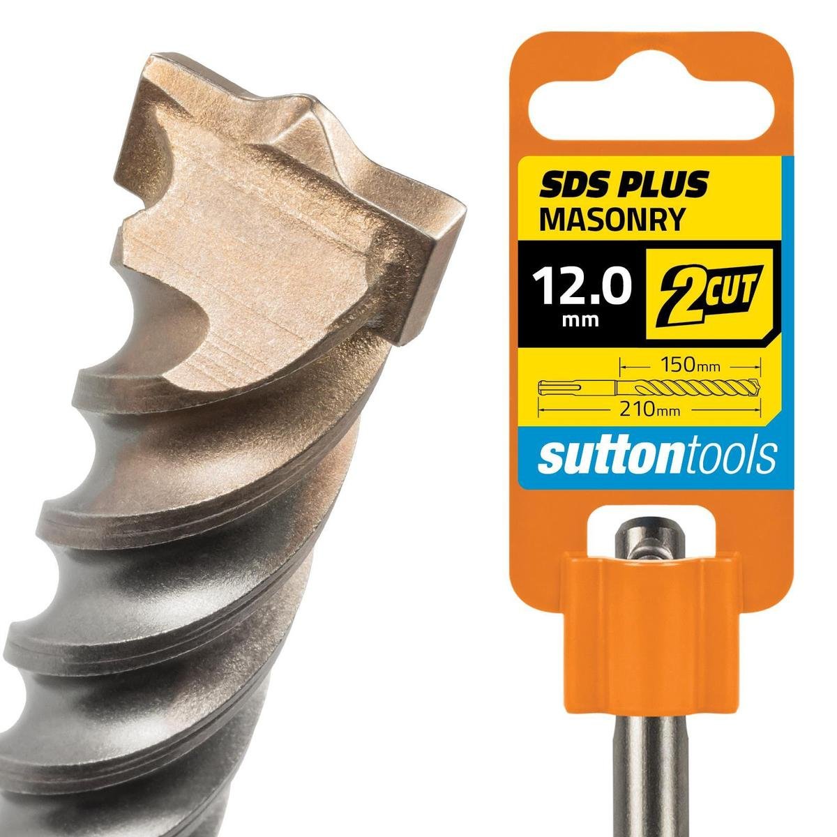 Sutton Tools 12.0 x 210mm 2 Cut SDS Plus Masonry Drill Bit - Bunnings ...