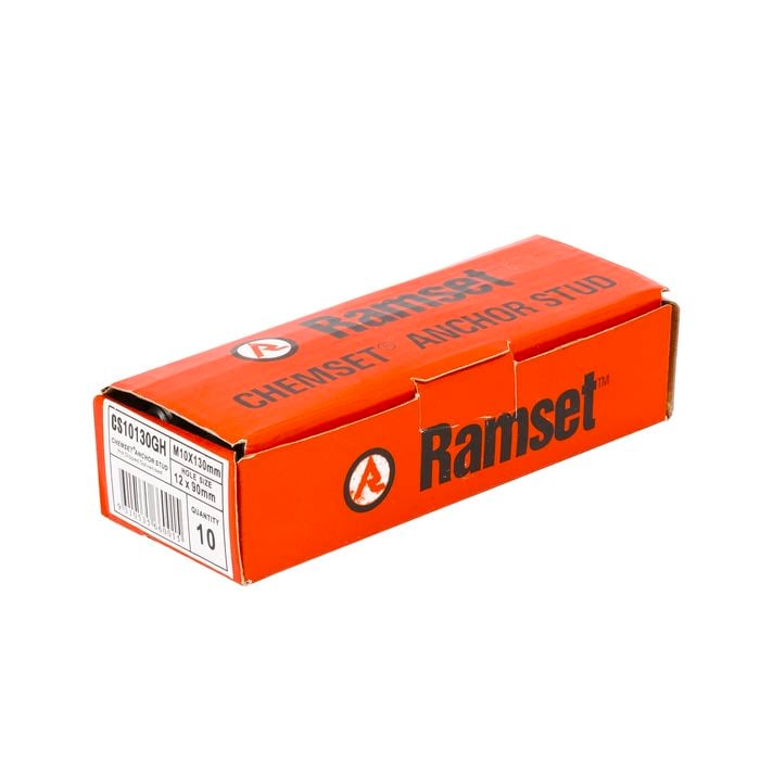 Ramset M10 x 130mm ChemSet Anchor Stud - 10 Pack - Bunnings Australia