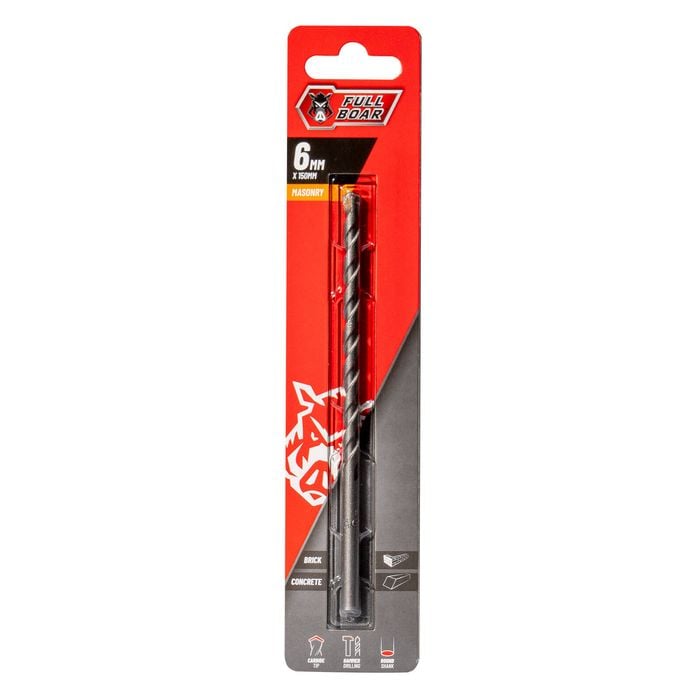 Full Boar 6mm TCT Masonry Drill Bit - Bunnings Australia