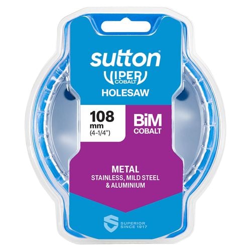 Sutton Tools 108mm Viper Cobalt Bi-Metal Holesaw - Bunnings Australia