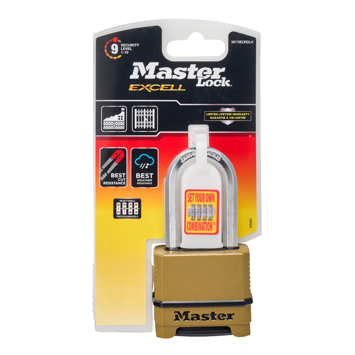 Master Lock 56mm Wide 51mm Shackle Excell Reset Combo Padlock ...