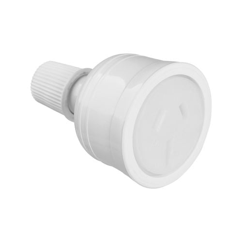 HPM 15A White Extension Socket Plug - White - Bunnings Australia