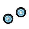 x2 Dryer Front Bearing And Drum Guide Set - Blue Pulley Wheel ...