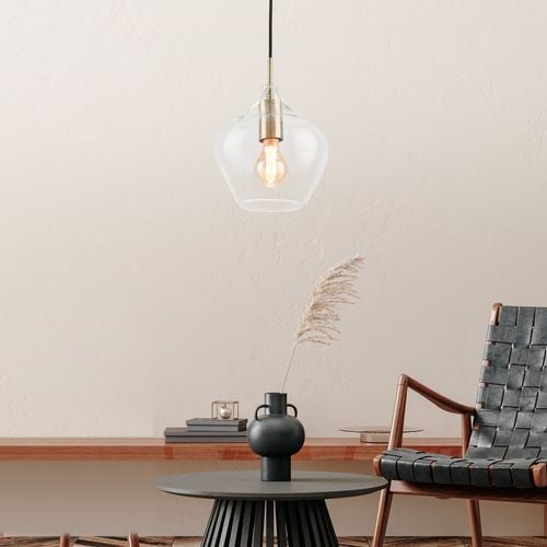 Verve Design Clear Glass Cosmo Pendant Light Small - Bunnings Australia