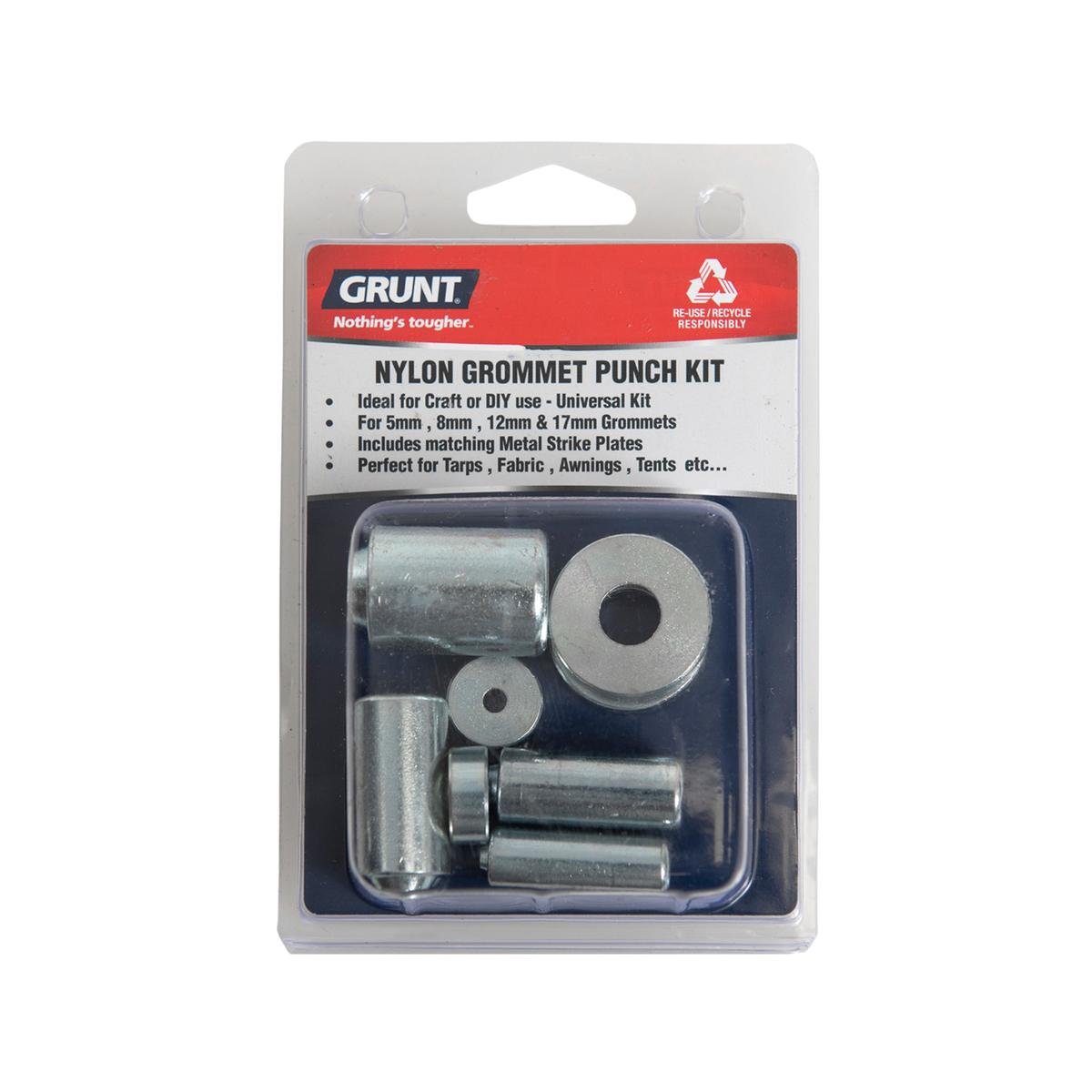 Grunt Nylon Grommet Punch Tool Kit - Bunnings Australia