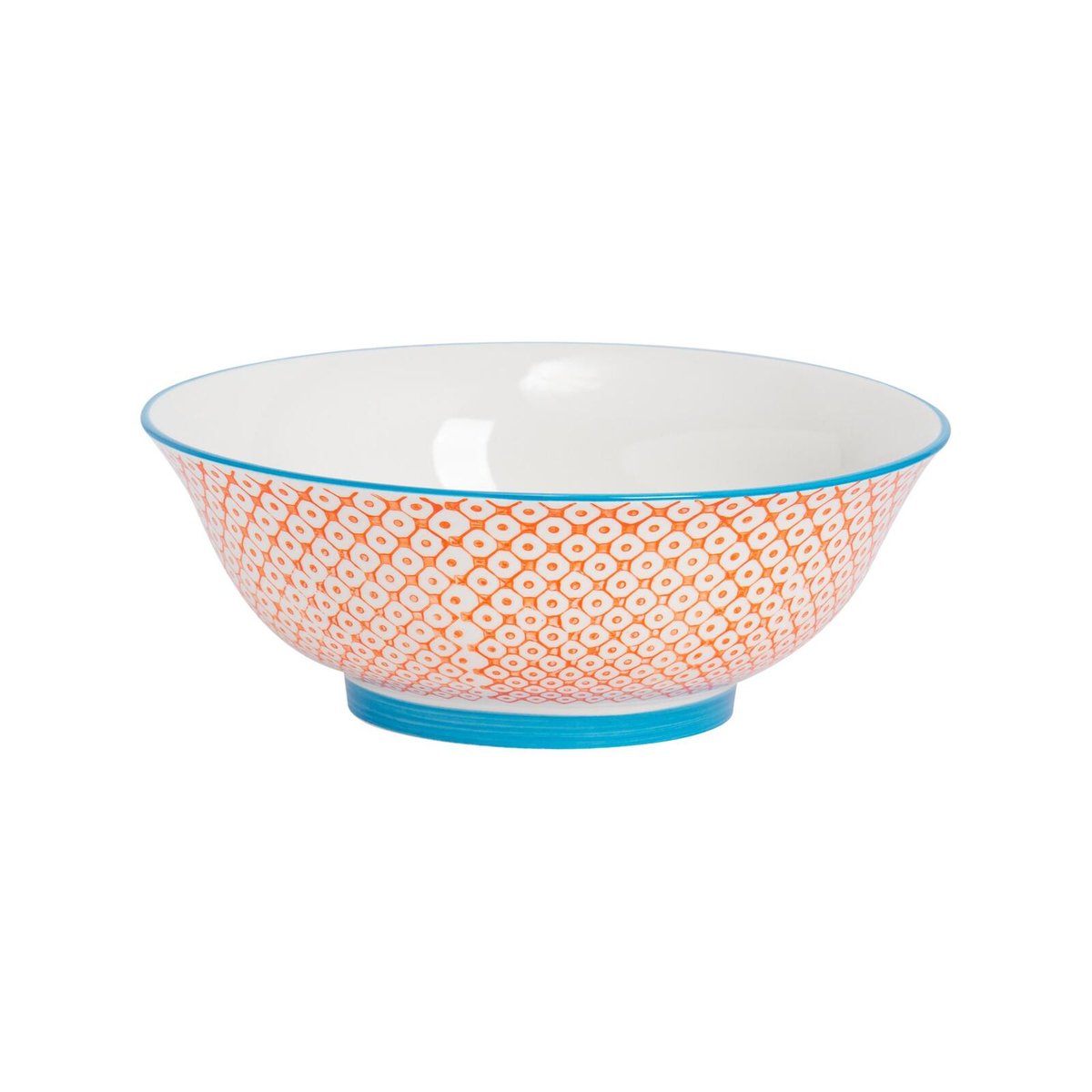 Nicola Spring Patterned Salad & Fruit Ceramic Serving Bowl, 20cm ...