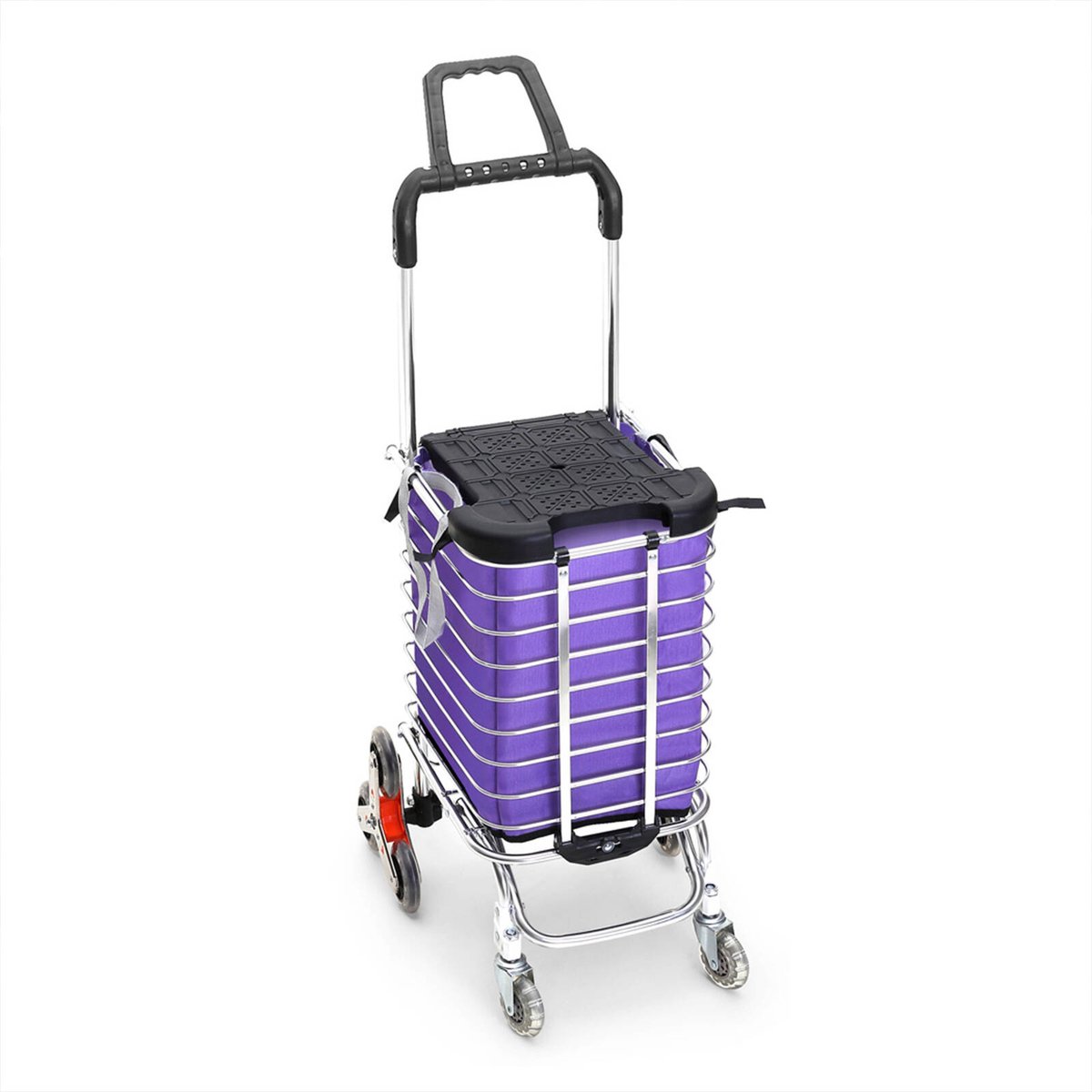 Foldable Stainless Steel Shopping Trolley Cart - Bunnings Australia