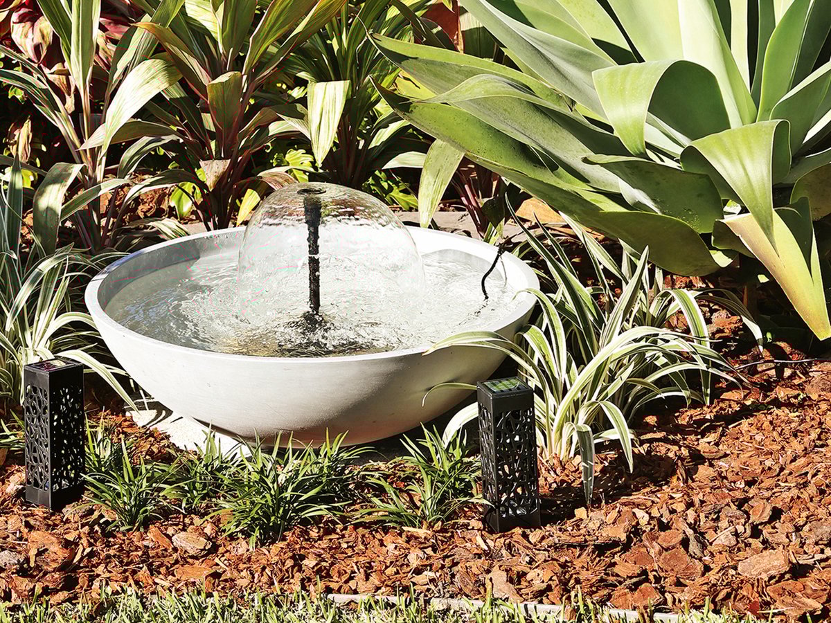 How To Make A Solar Powered Water Feature - Bunnings Australia