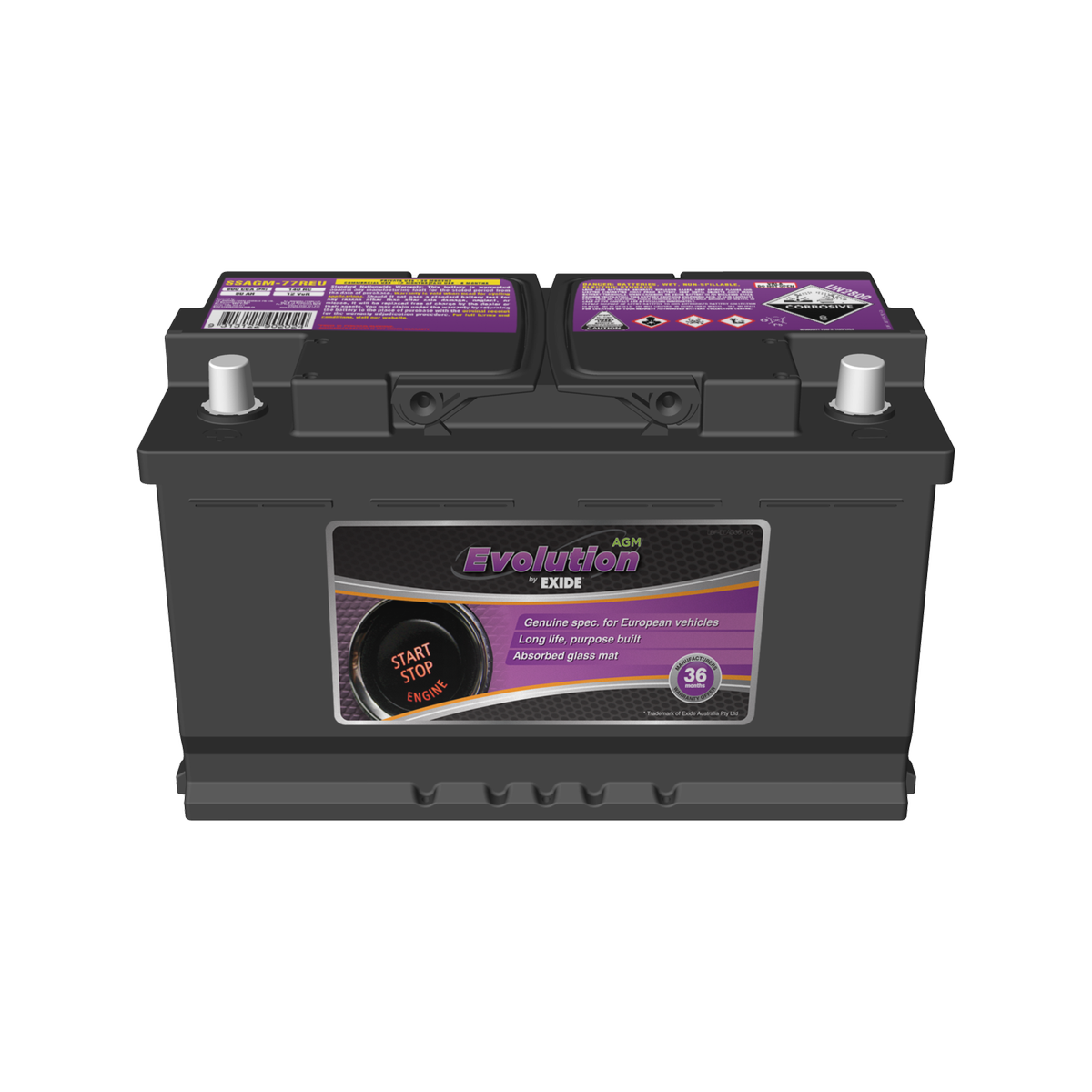 Exide Evolution SSAGM-77REU Stop Start Battery - Bunnings Australia