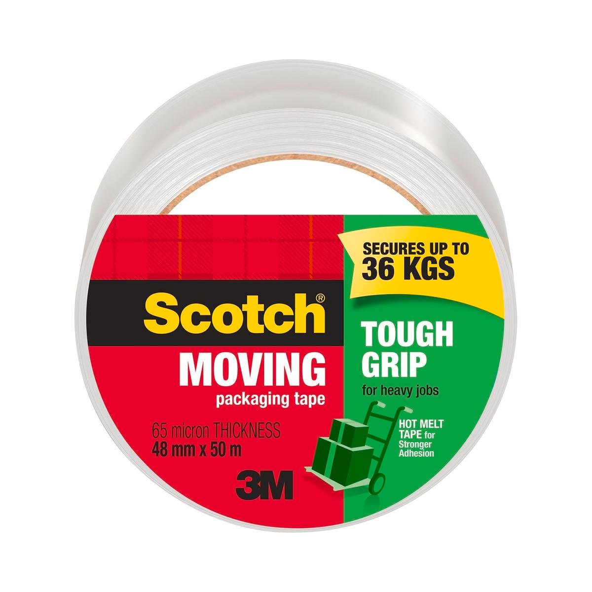 Scotch 48mm x 50m Tough Grip Moving Packaging Tape - Bunnings New Zealand
