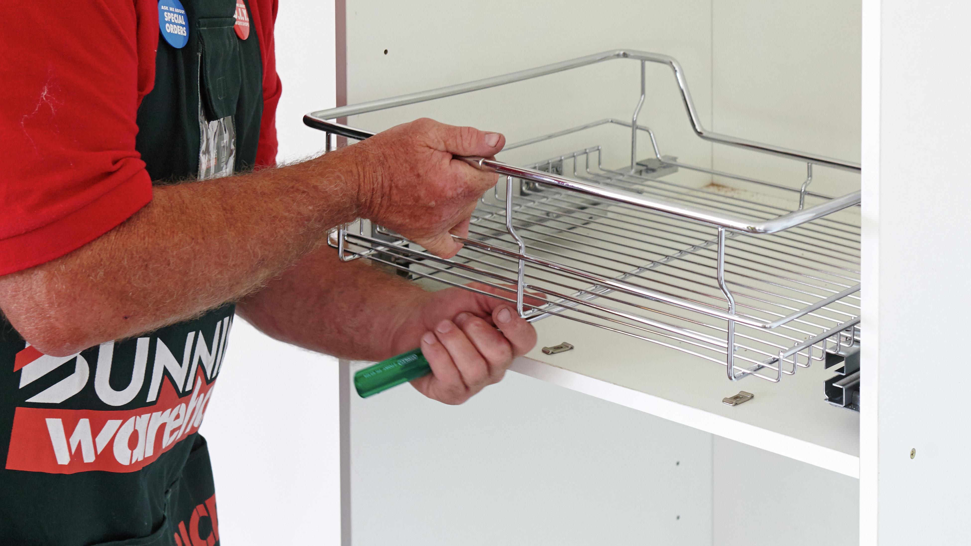 How To Install Kitchen Pull Out Baskets Bunnings Australia
