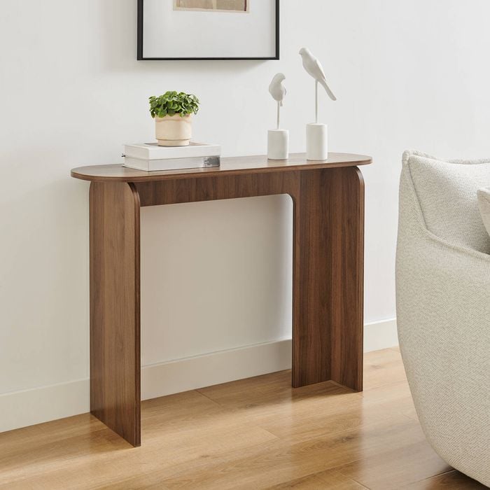 Astin Sinclair 1000 x 300 x 750mm Walnut Harris Console Table ...