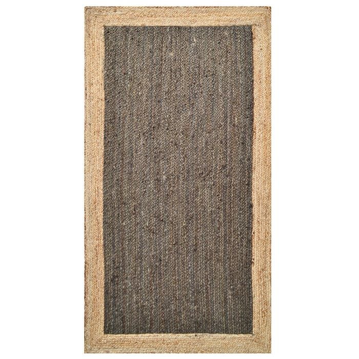 Handwoven Border Jute Rug-1147-Natural/Heena-80x150cm - Bunnings Australia