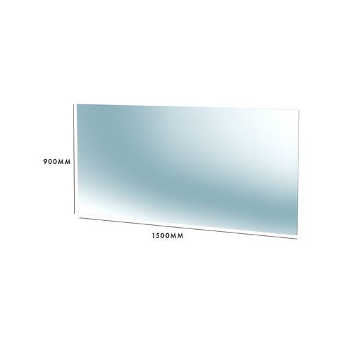 Living Elements 1500 x 900 x 5mm Flat Edge Mirror - Bunnings Australia