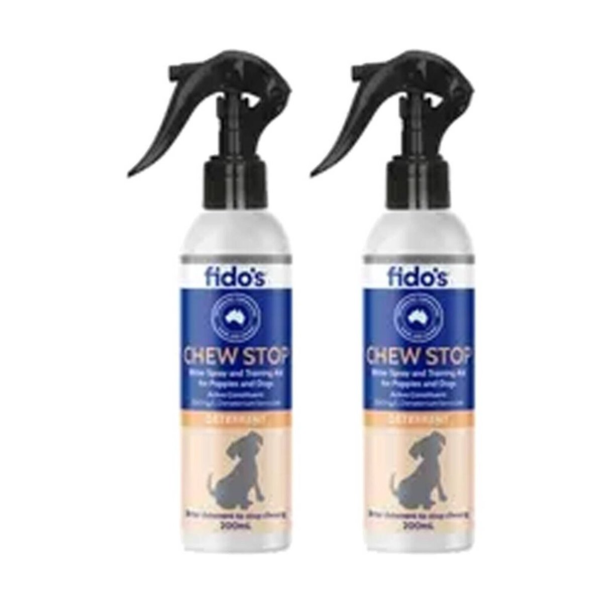 2PK Fidos Dog Deterrent Behaviour Training Aid Chew Stop Spray 200ml ...