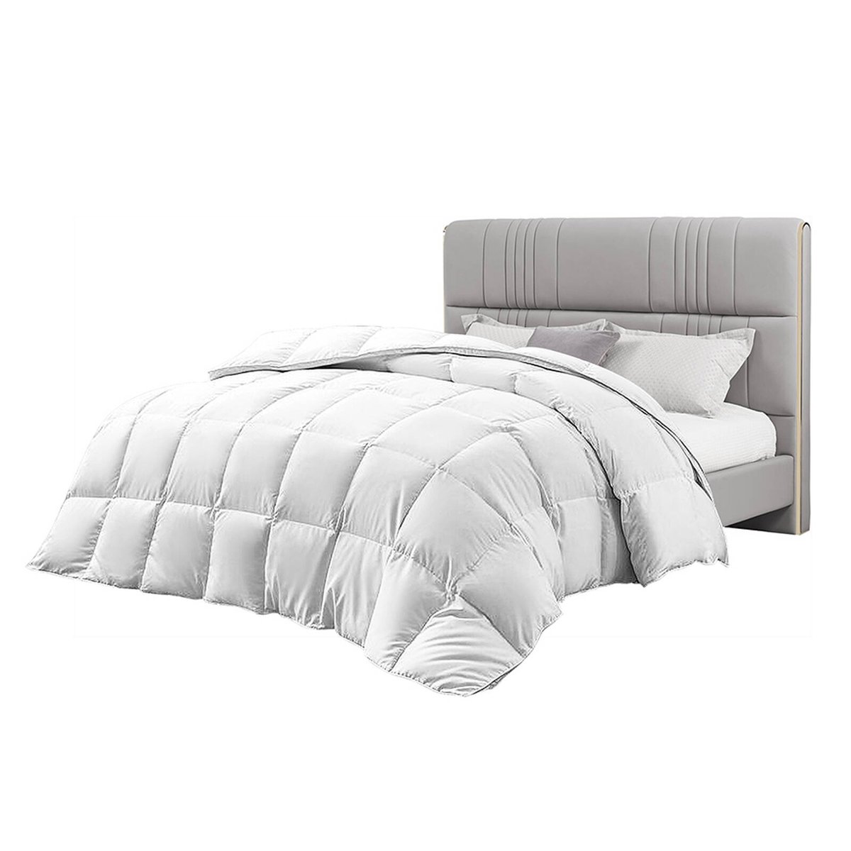 ZUNI Microfiber Quilt 420GSM Duvet Doona Winter Summer Soft Quilt Queen ...