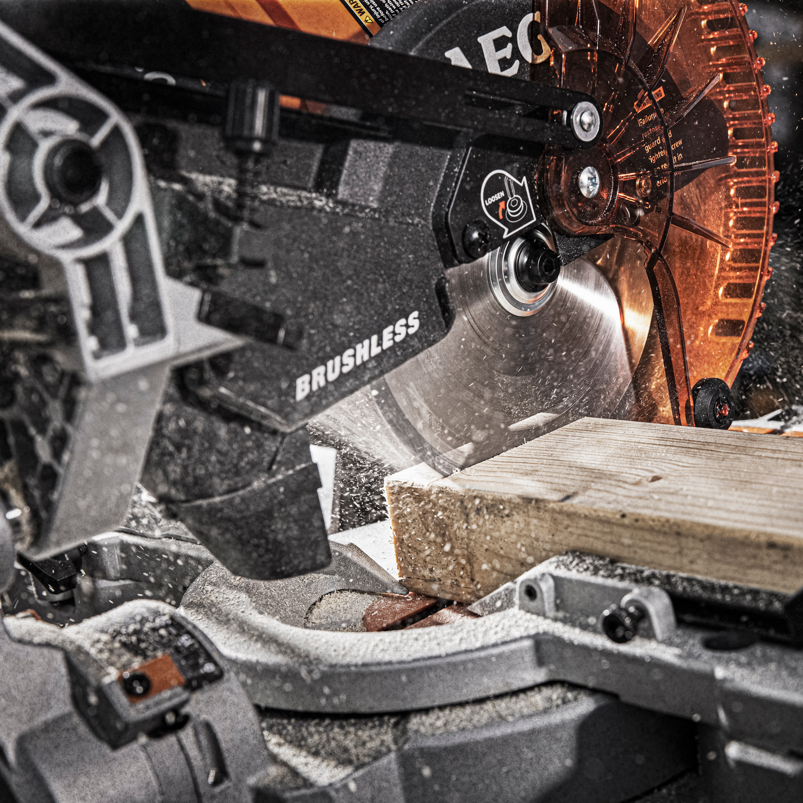 AEG 18V 184mm Brushless Slide Compound Mitre Saw Skin Only Bunnings Australia