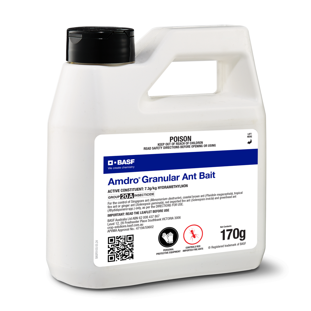 BASF 170g Amdro Granular Ant Bait - Bunnings Australia