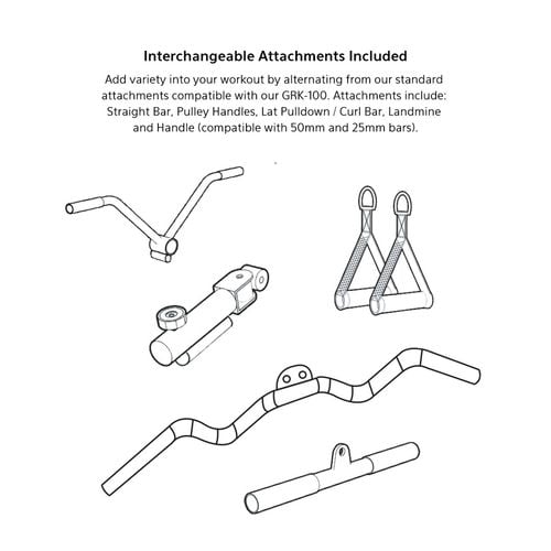LSG GRK100 Multi Function Power Rack with Adjustable Cable Pulleys ...