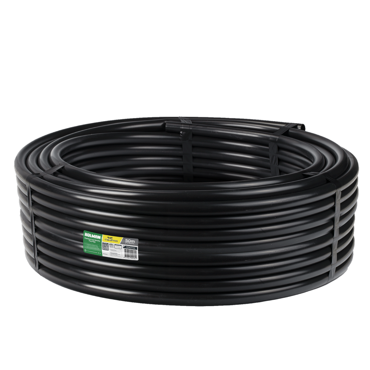 Holman 25mm x 50m Black Poly Pipe - Bunnings Australia