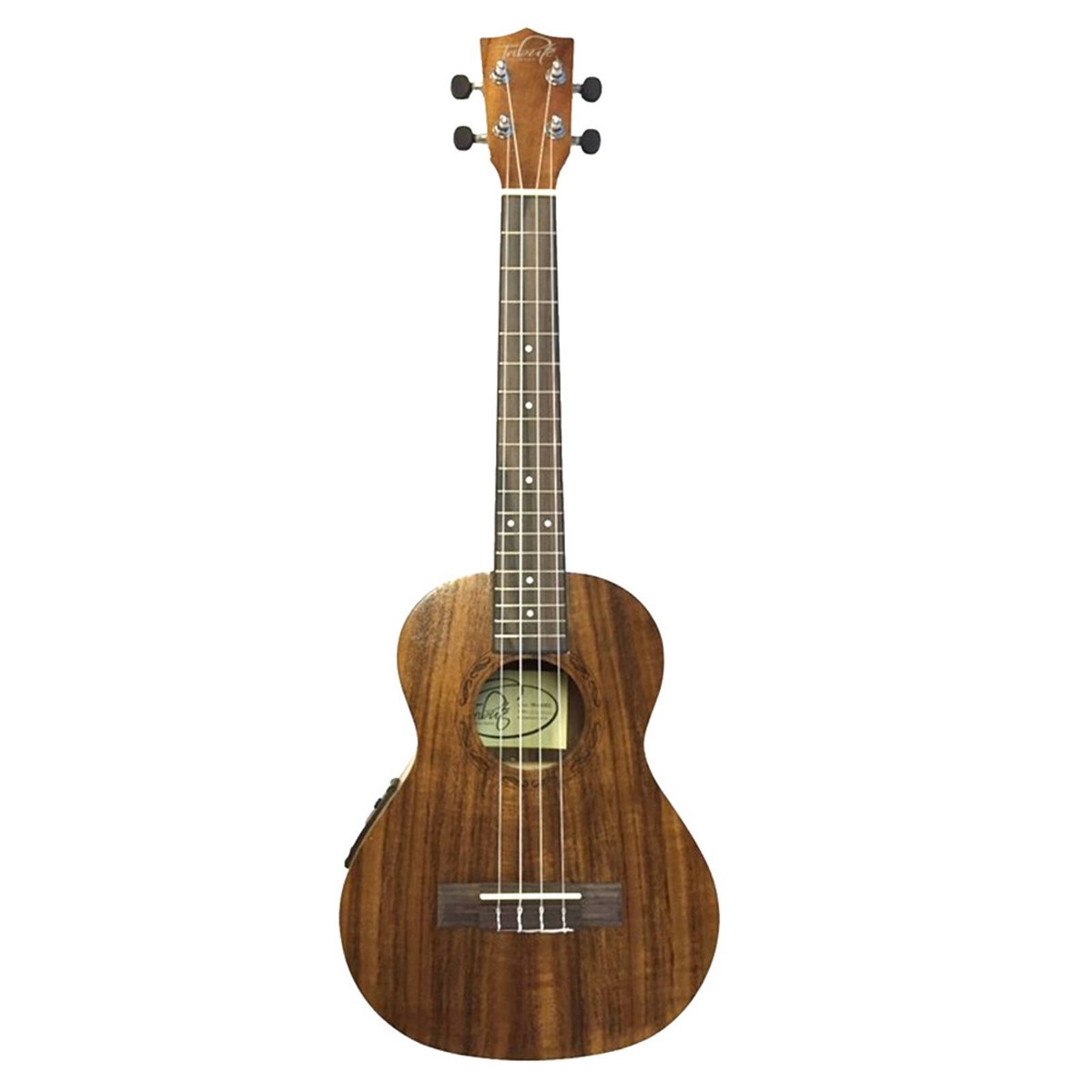 Tribute 25 Inch Tenor Electric Pickup Acoustic Koa Wood Ukulele w ...