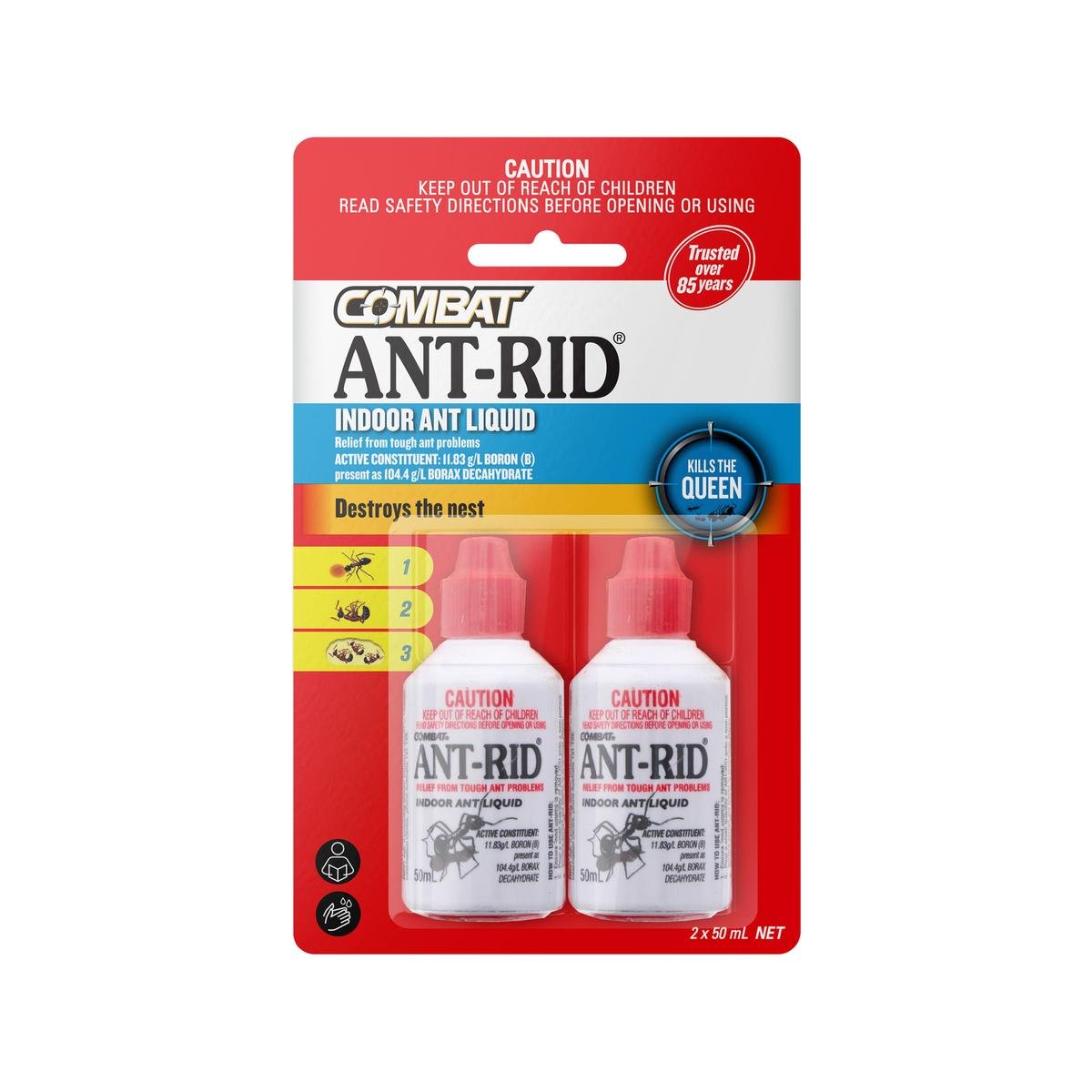 Combat 50ml Ant-Rid Insecticide - 2 Pack - Bunnings Australia
