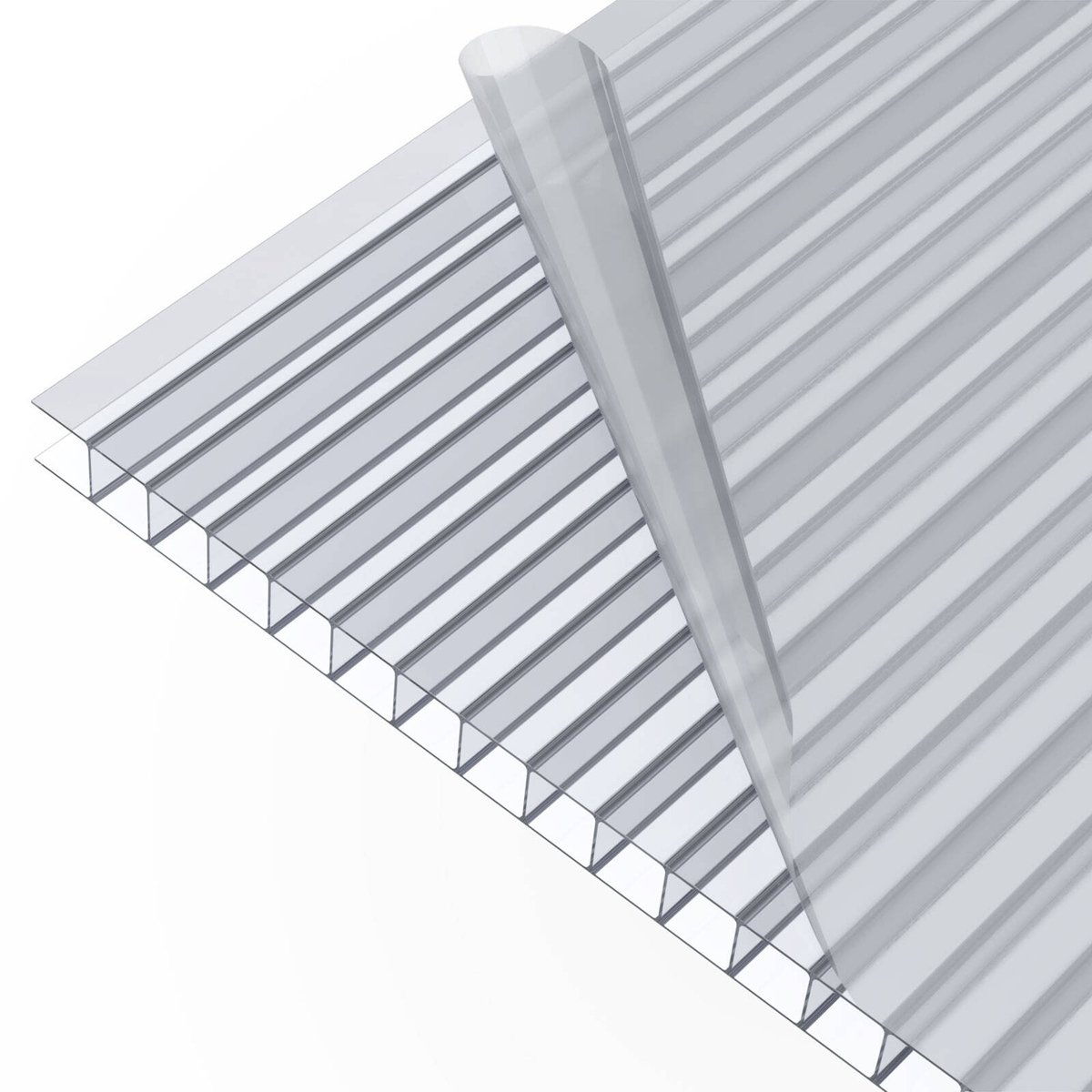 Suntuf 10mm x 4.0m Clear Sunlite Twinwal Polycarbonate Roofing ...