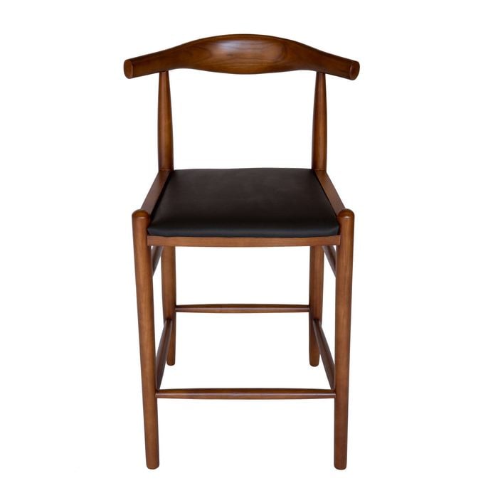 SK Designer Living | Replica Hans Wegner Elbow Counter Stool | Walnut ...