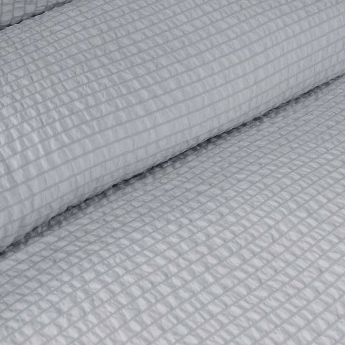 Ardor Ingrid Silver Seersucker Stripe Quilt Cover Set Double - Bunnings ...
