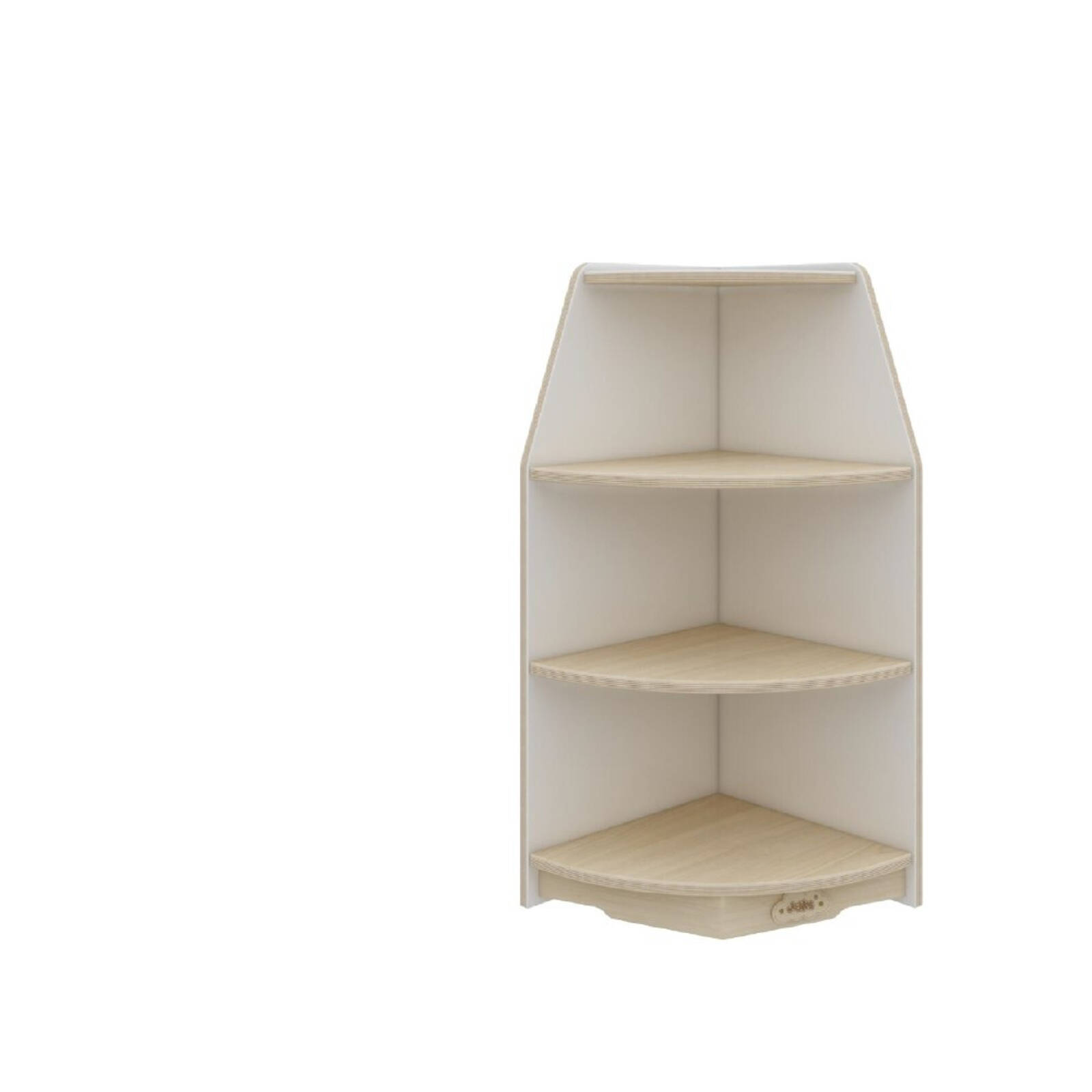 Jooyes Goteborg Kids 3 Tier Corner Shelf Wooden Storage Cabinet 33cm Display Shelf 76cm Bunnings Australia